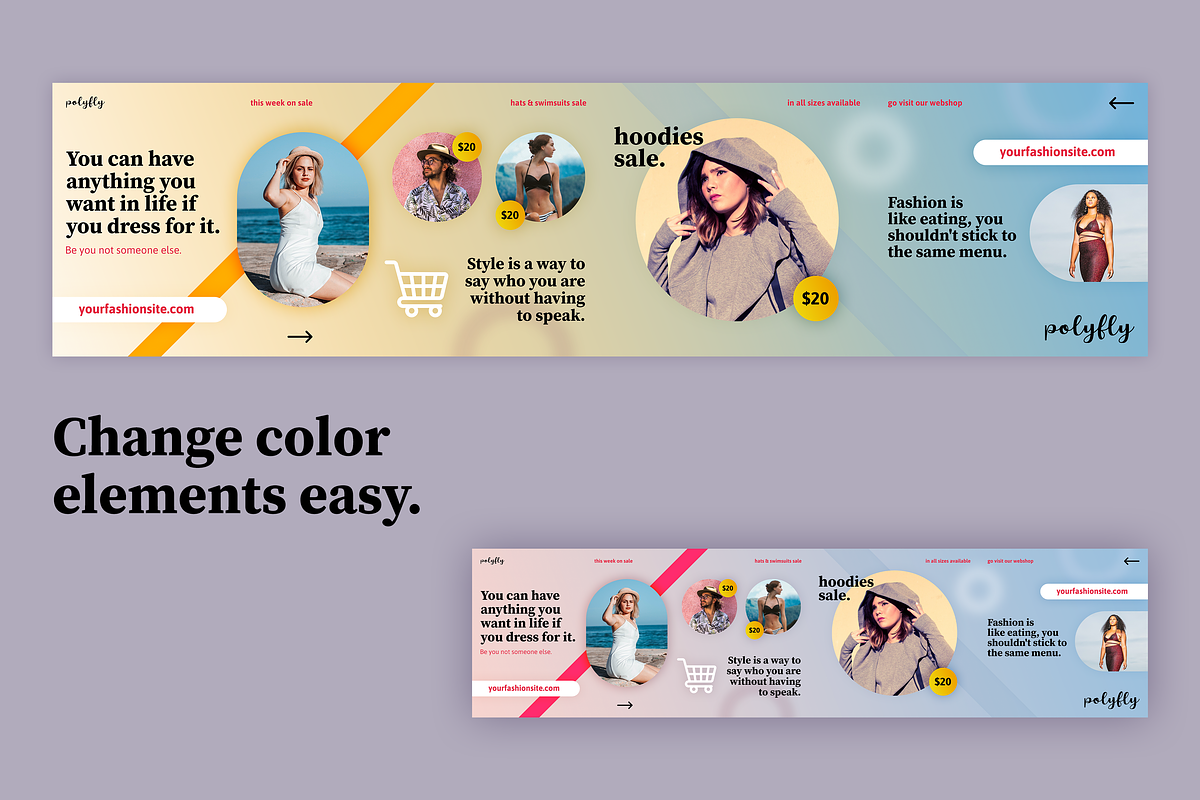 Instagram panoramic post template, a Social Media Template by SPACECAKE