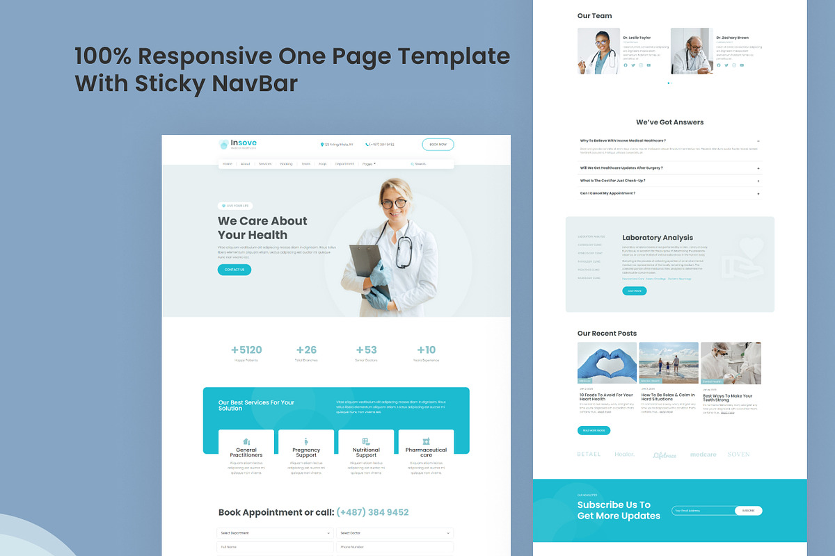 Medical Health Care Website Template