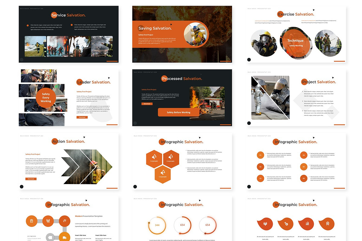 Firestation - Powerpoint Template, a Presentation Template by AQR Studio