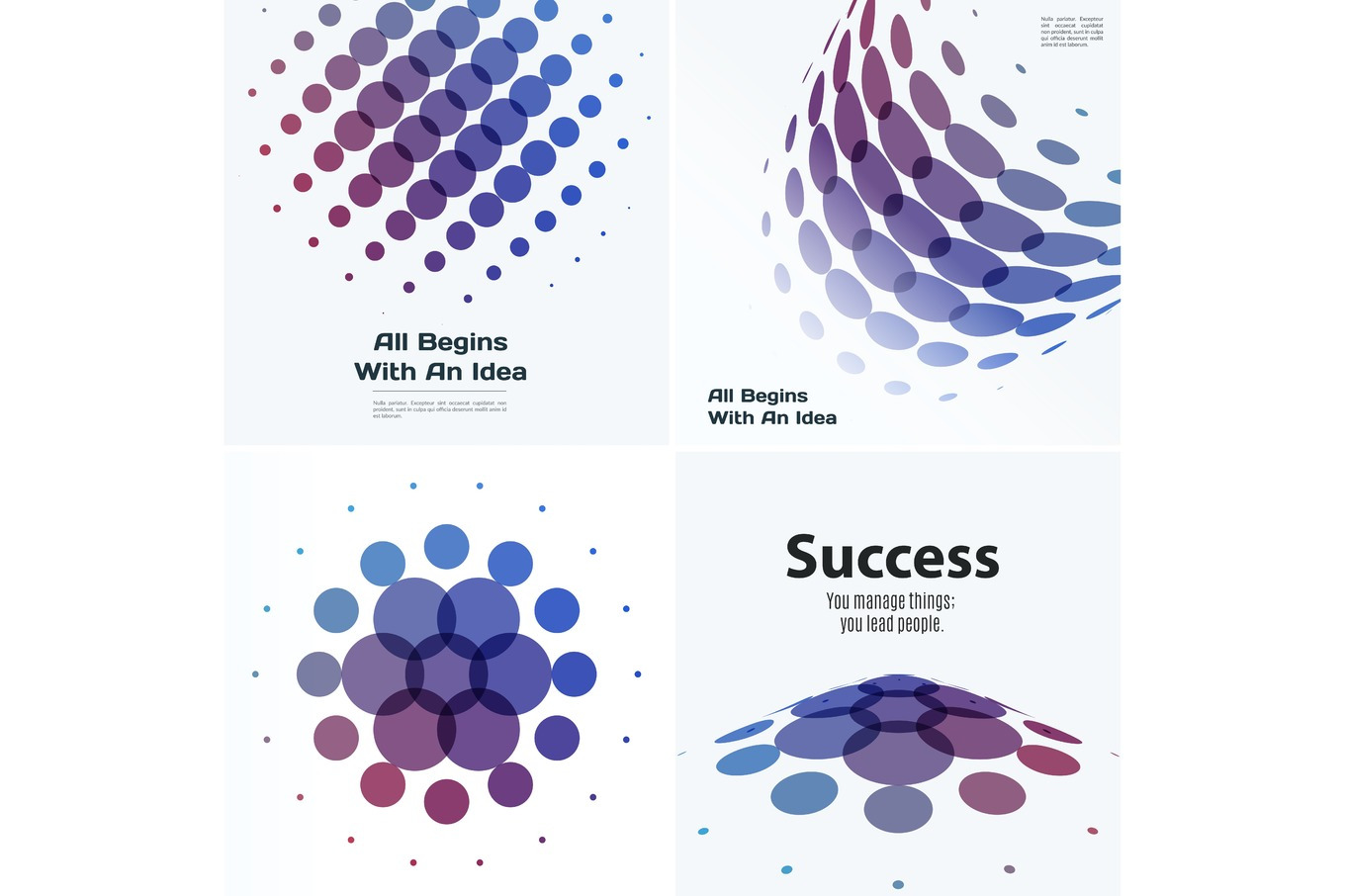 Mega Set of Abstract vector design round elements for graphic template ...