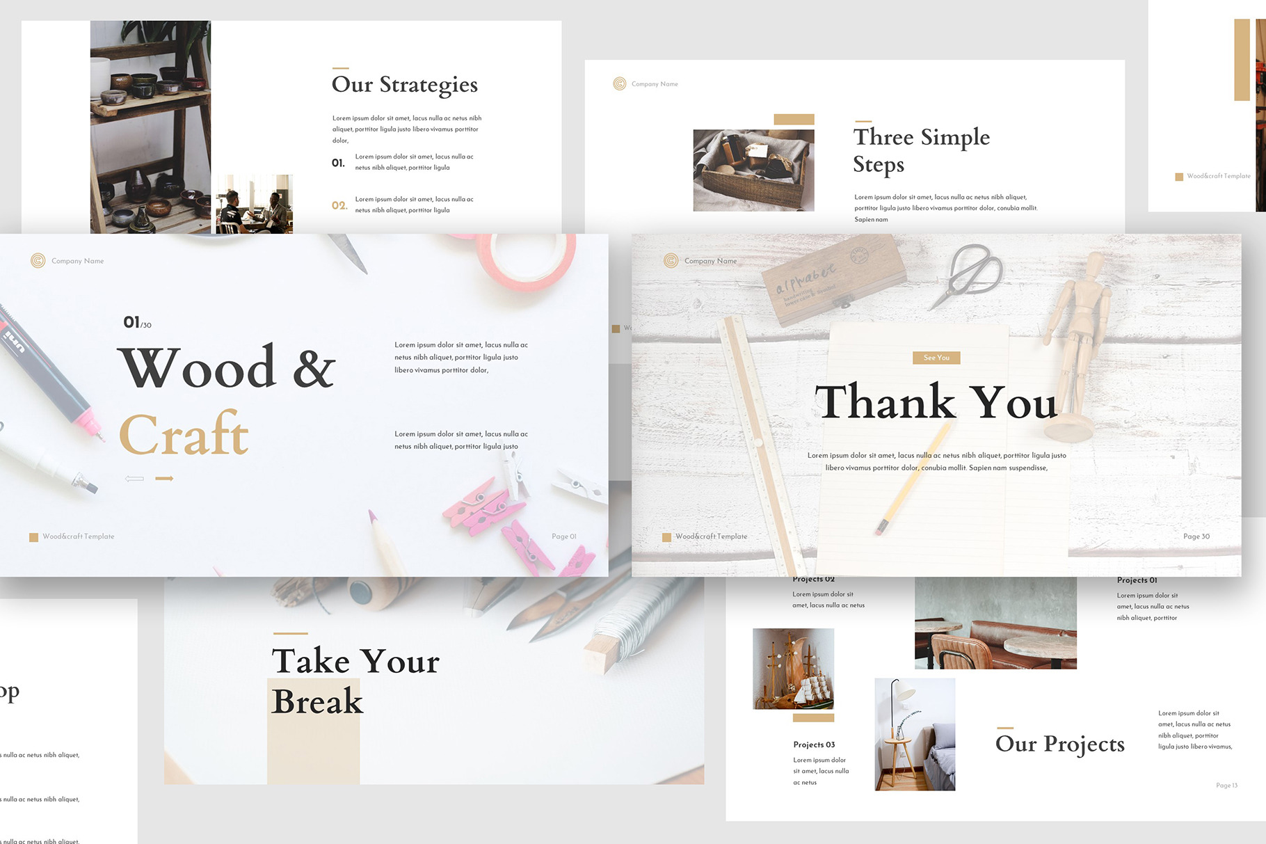 Wood & Craft Keynote Template, a Presentation Template by Giant Design