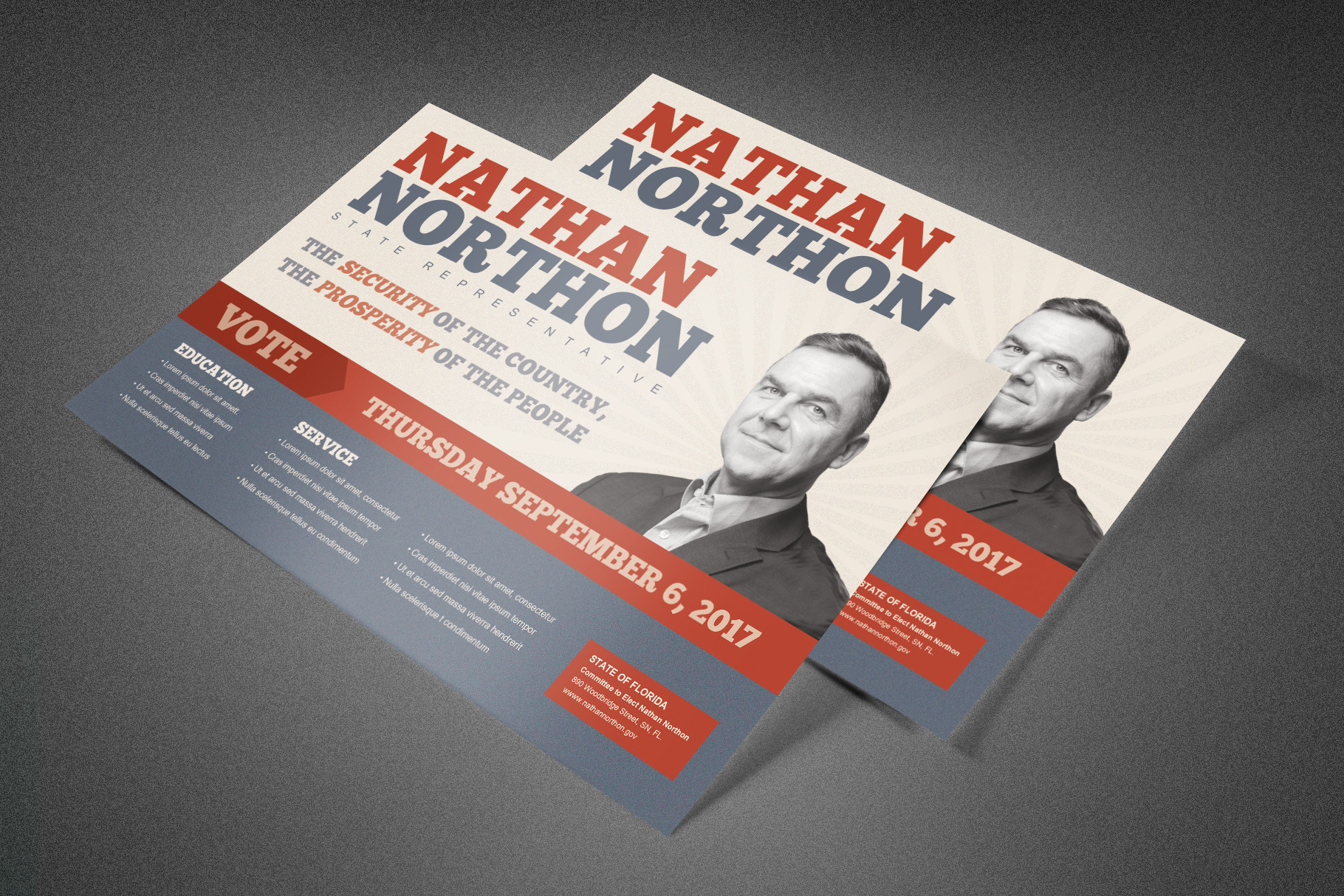 Representative Political Postcard, a Card Template by loswl