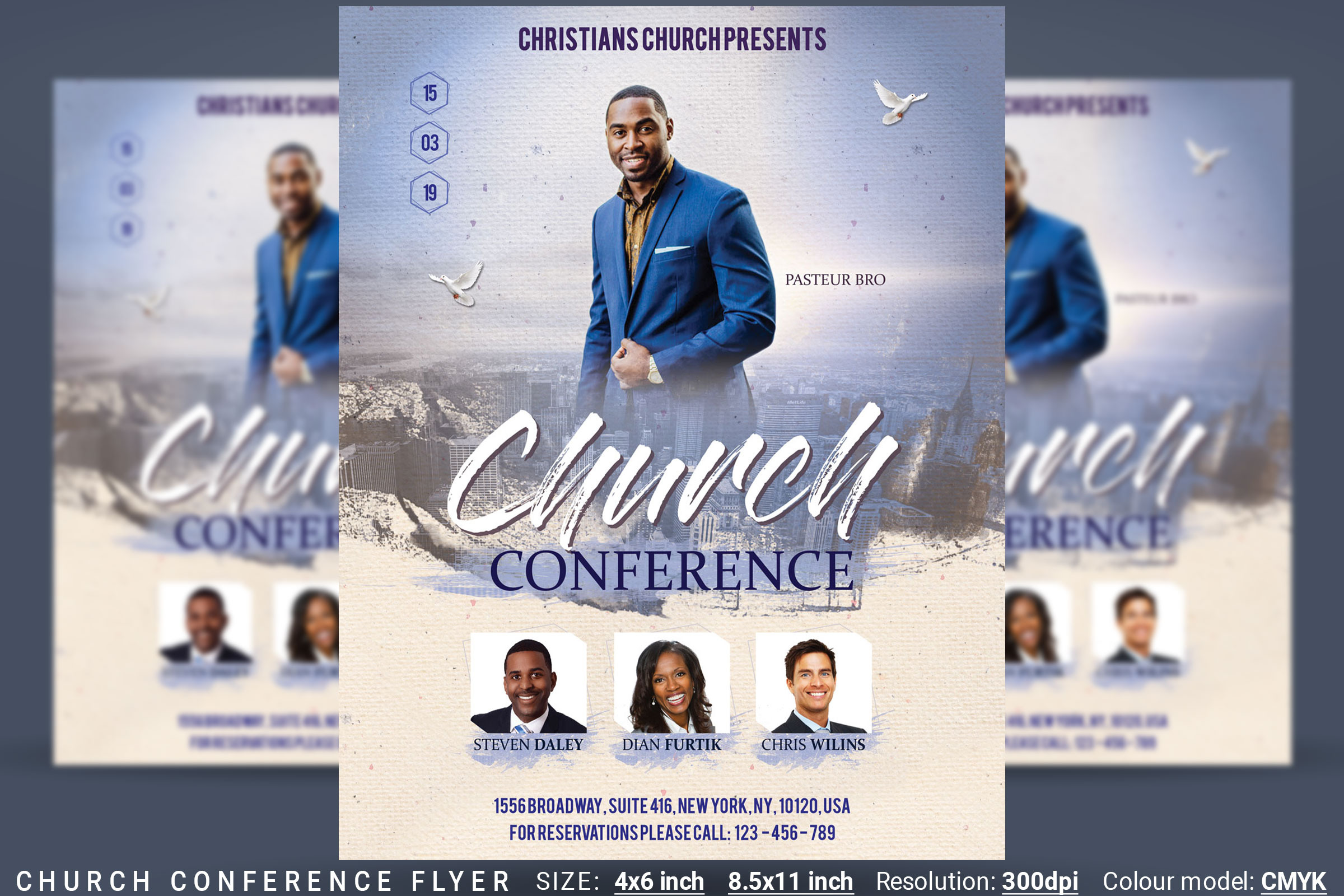 Church Conference Flyer Poster, a Flyer Template by Artolus