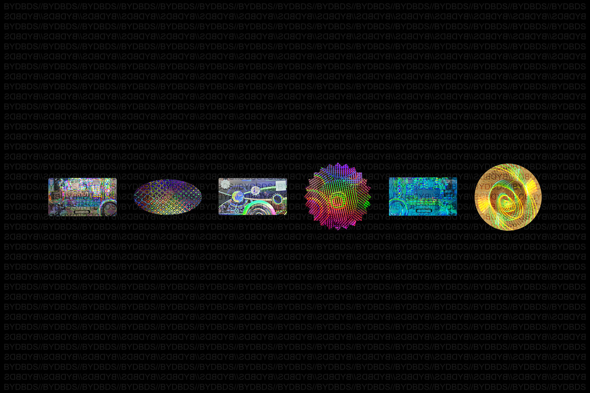 Holographic Sticker Pack, a Texture Graphic by dbdslondon