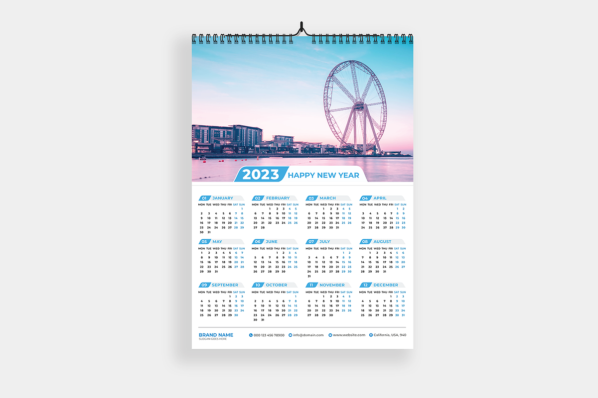 Wall Calendar Design Template | Creative Market