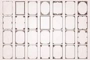 28 Decorative frames borders set #3