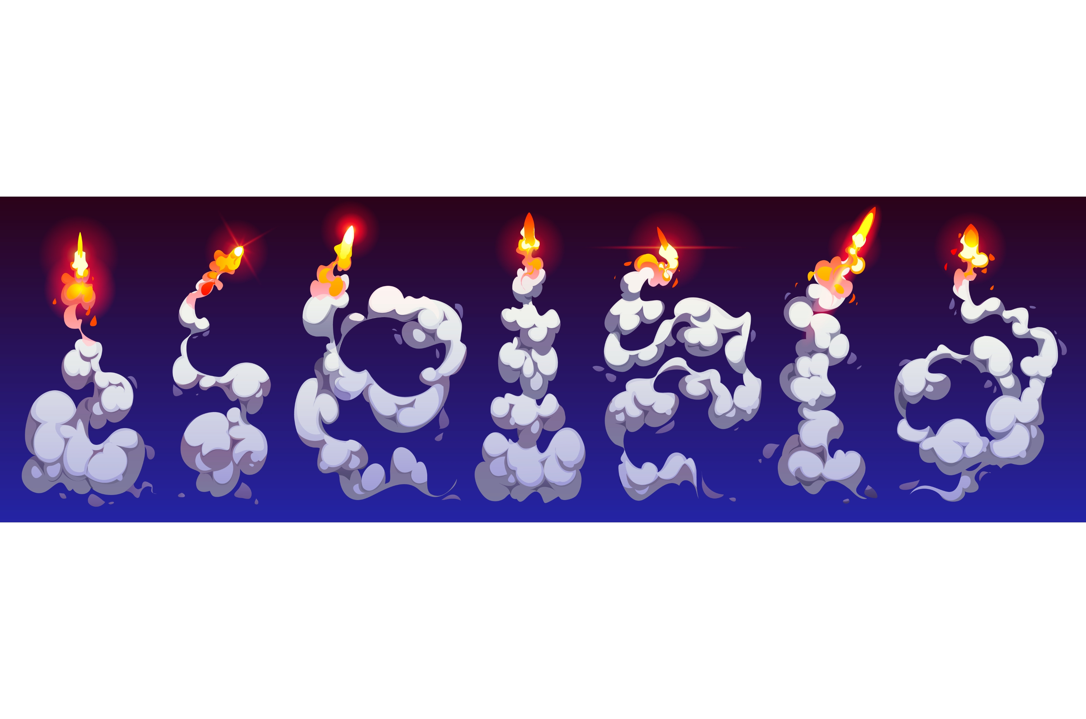 Cartoon rocket smoke trails, a Technology Illustration by Vector Tradition