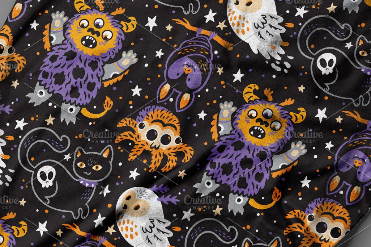 Nightmare patterns, a Pattern Graphic by PenguinHouse