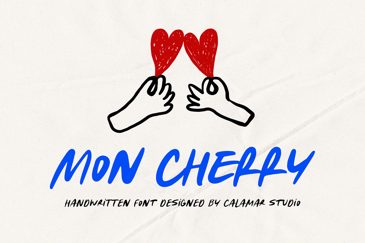 Mon Cherry | Handwritten Groovy Font
