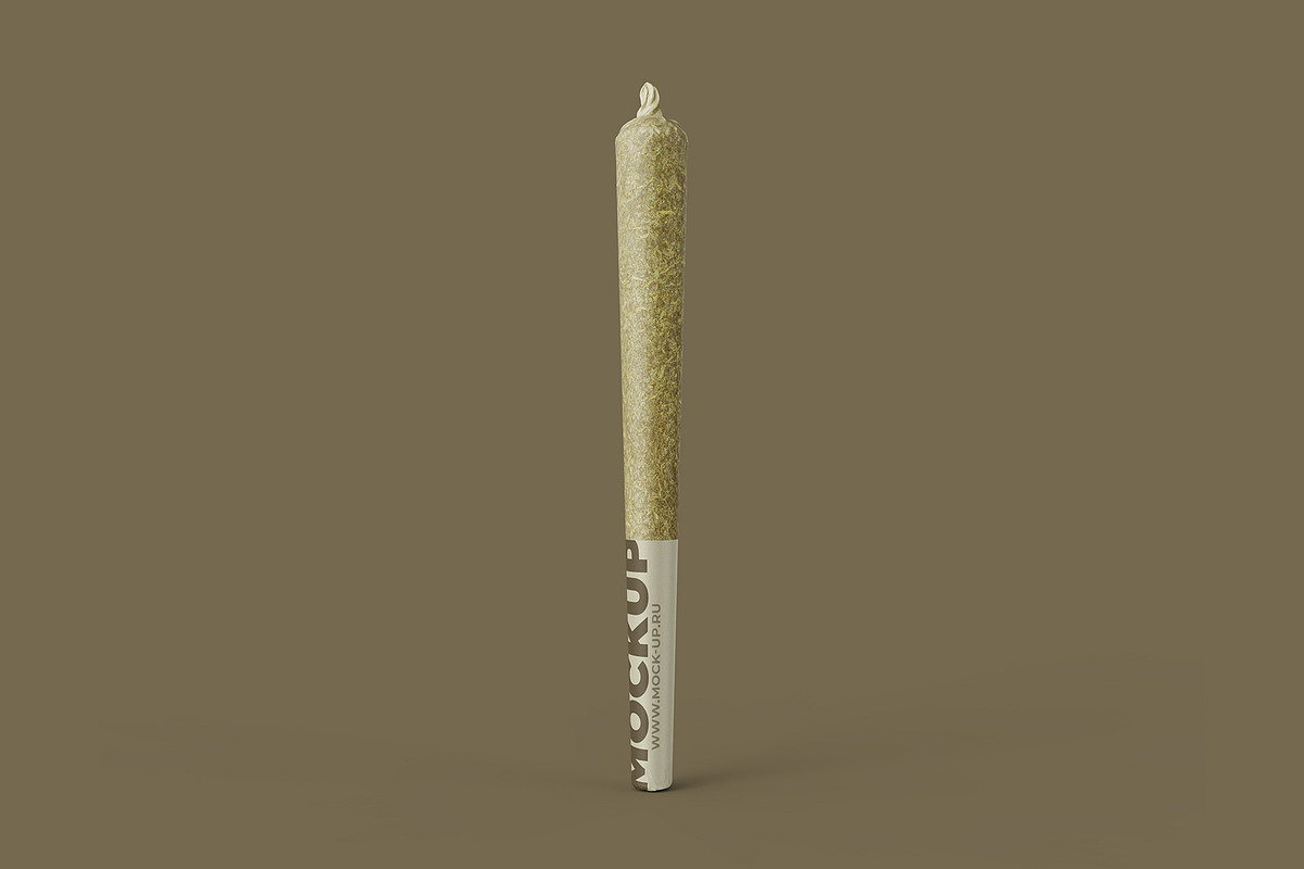 Weed Joint Pre Roll Cannabis Mockup, a Cups & Container Mockup by easymock