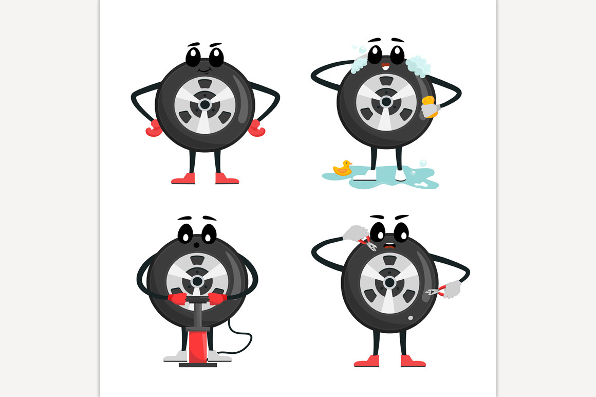 wheel character set, an Icon by Anna's Shop