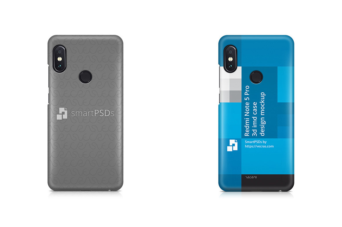 Redmi Note 5 Pro 3d IMD Case Mockup, a Product Mockup by VecRas