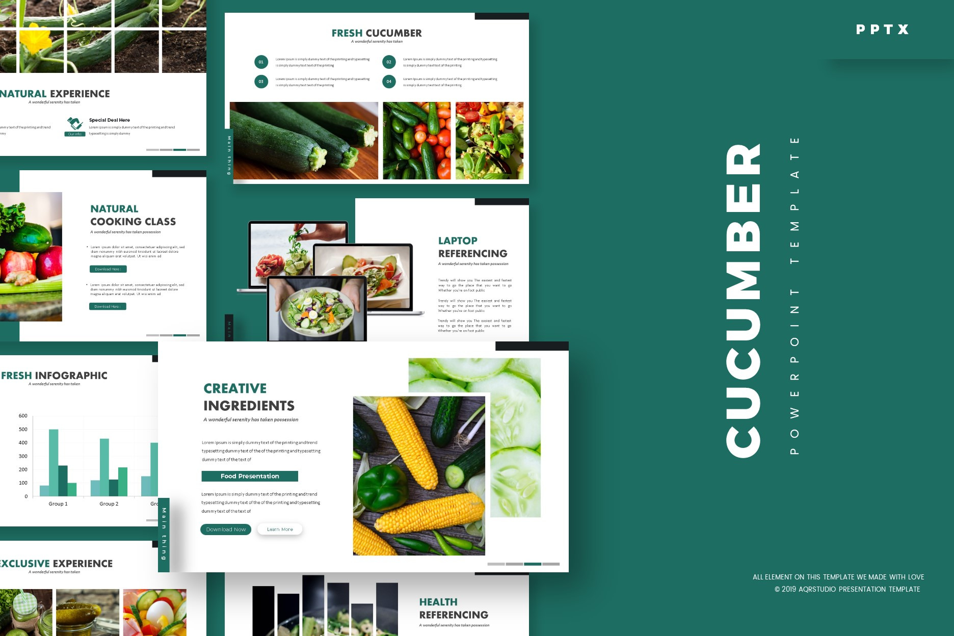 Cucumber - Powerpoint Template, a Presentation Template by AQR Studio