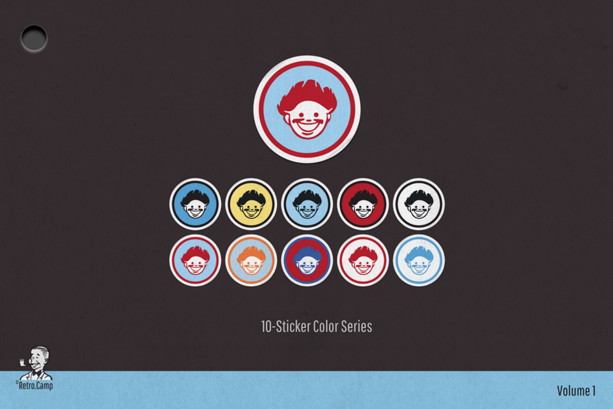 Retro AVATAR Stickers Vol.1, an Illustration by Retro.Camp