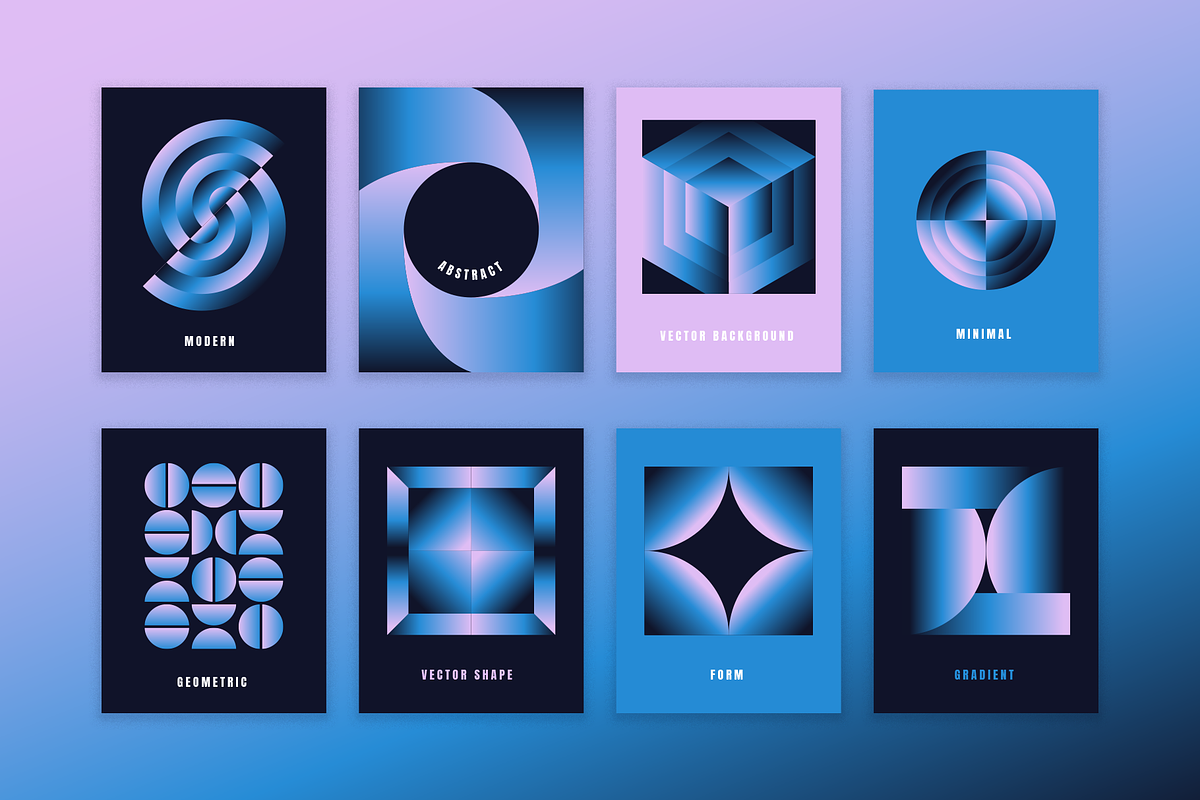 Gradient vector shapes, a Background Graphic by venimo