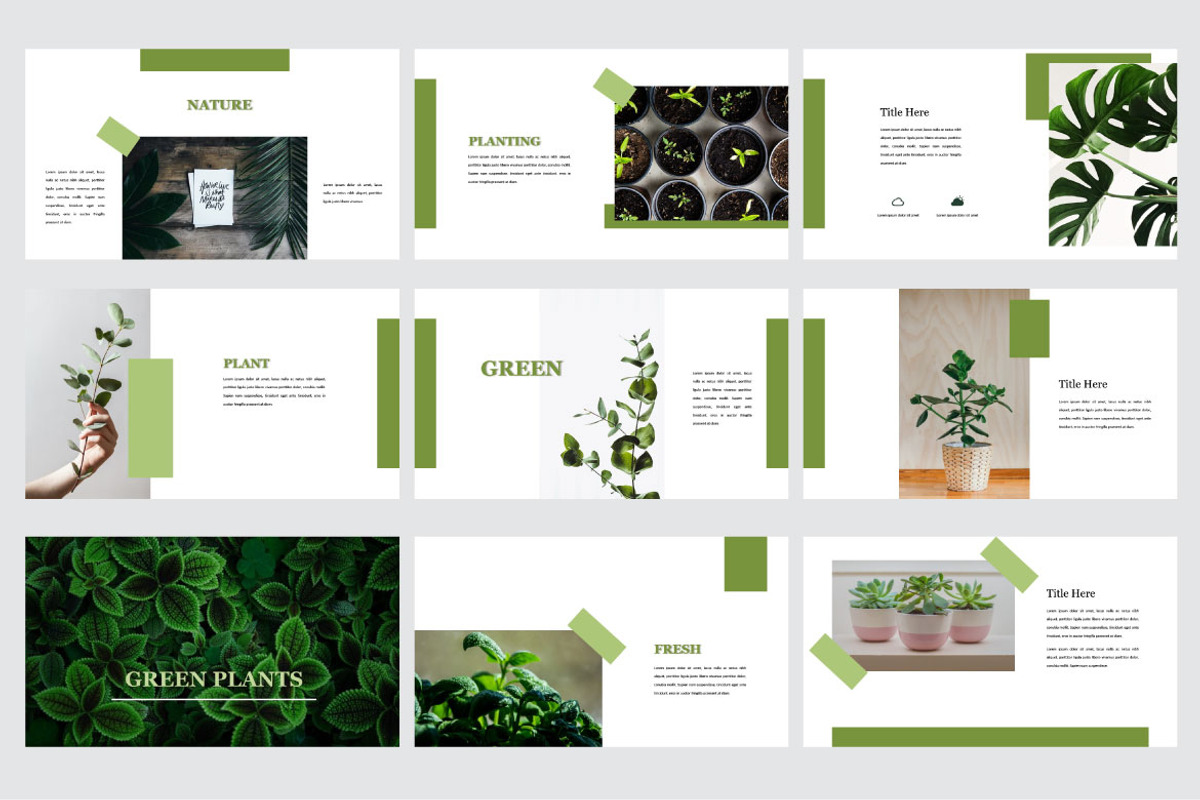 Green Plants - Nature Google Slides