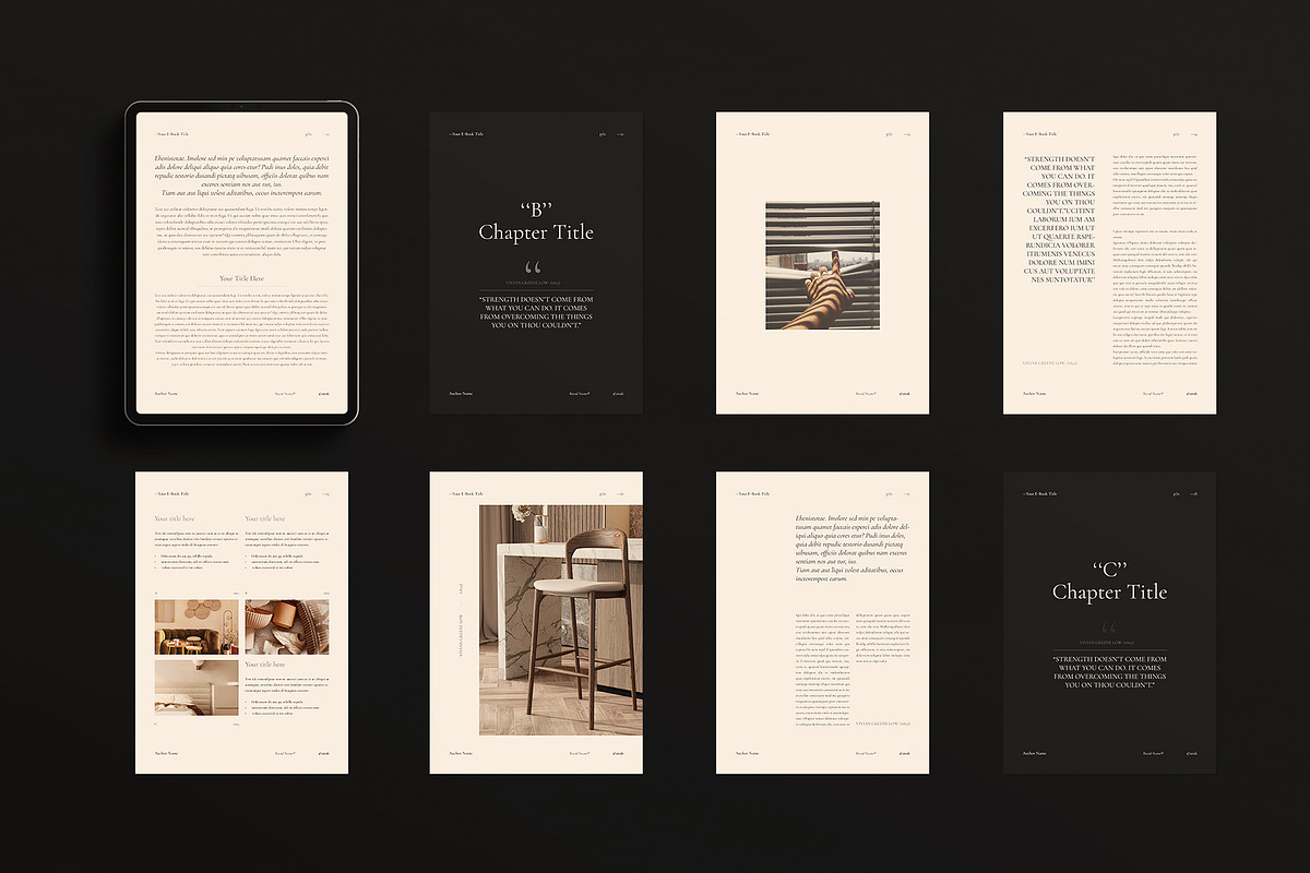 Digital E-Book Design Template, a Magazine Template by ArtisanaAura