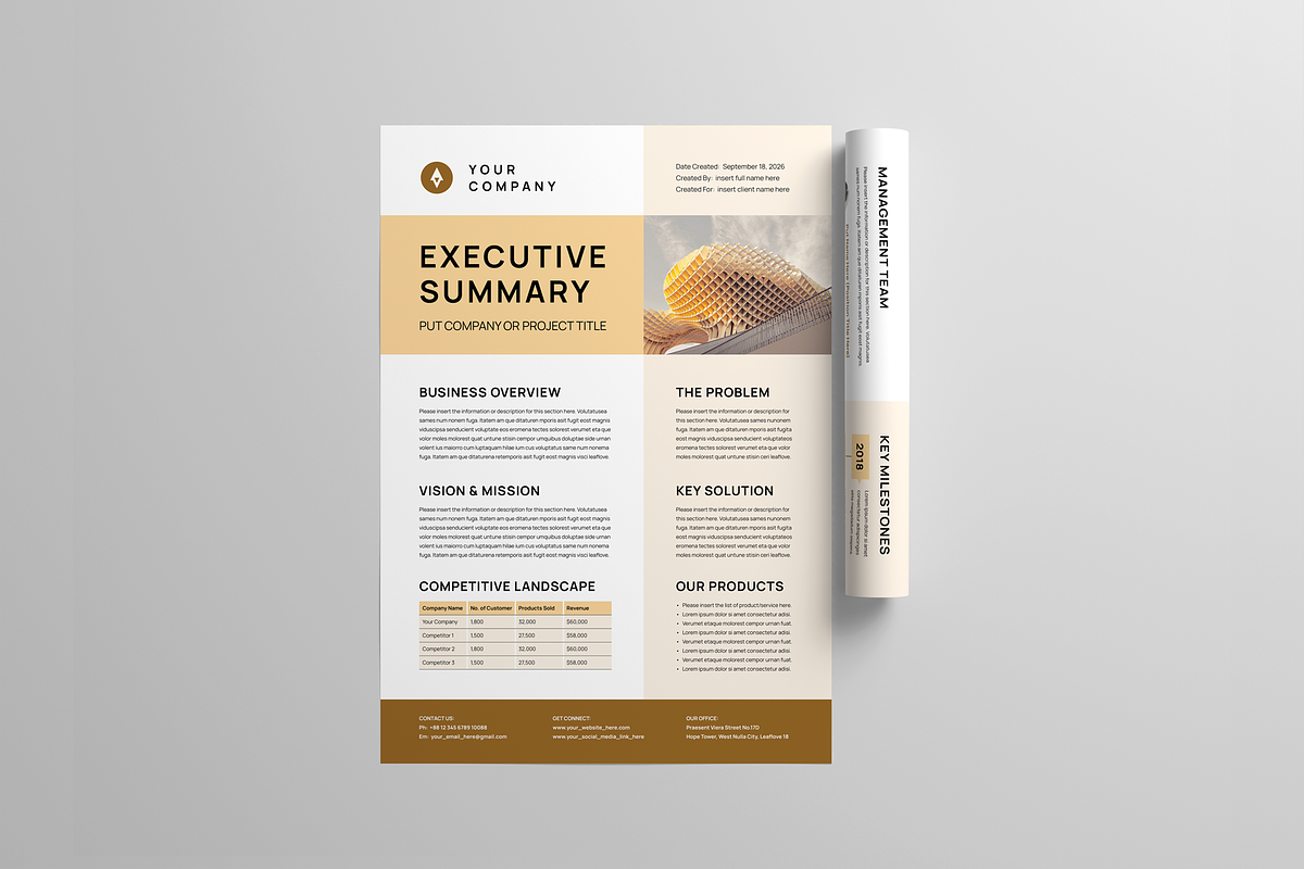 Executive Summary, a Flyer Template by Leaflove