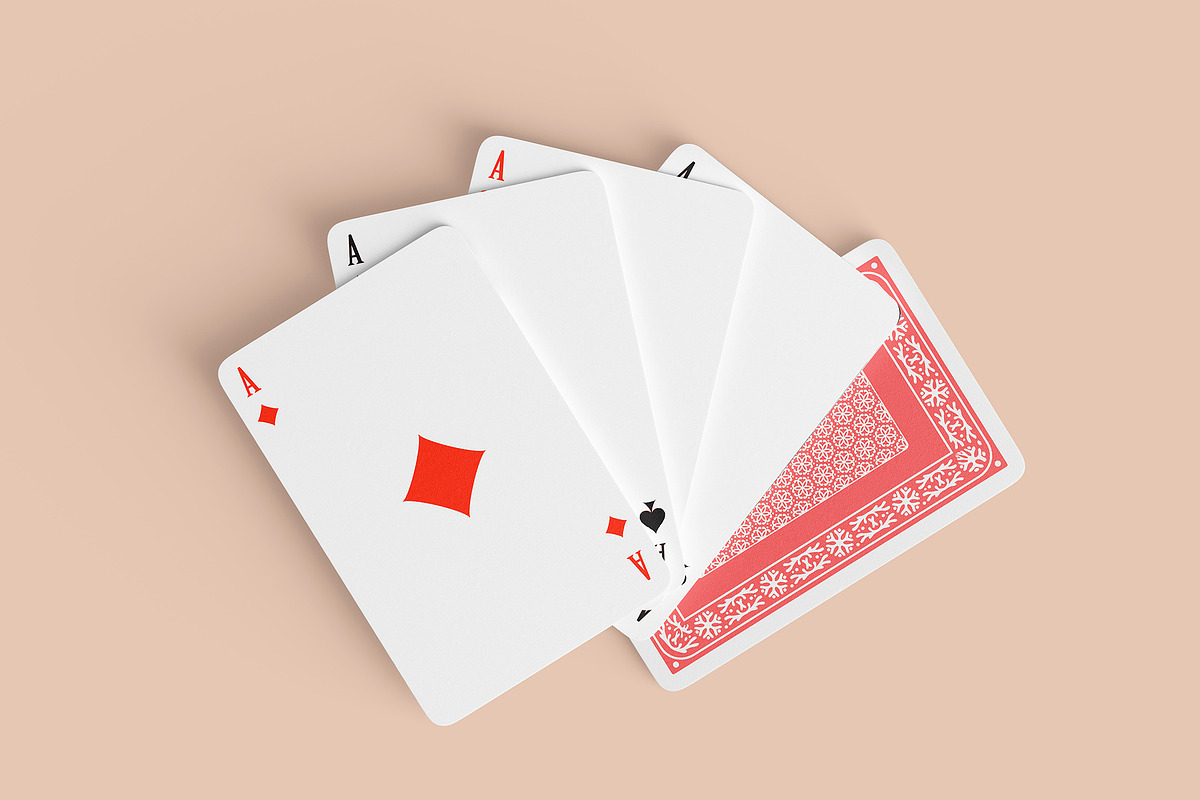 Playing card mockup Card game mockup, a Packaging Mockup by GraphicVil