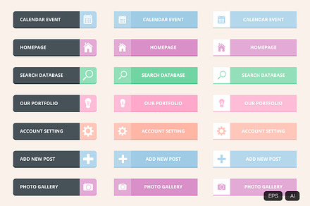 Ultimate Vector Web Button | Templates & Themes ~ Creative Market