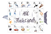 ABC Ocean Flashcards / Banner, an Education Illustration by Tati Bordiu ...