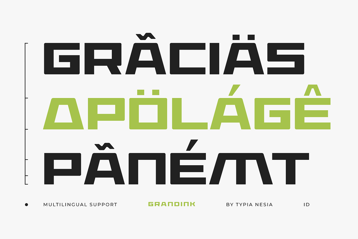 Grandink - Square Sans Serif Font, a Sans Serif Font by Typia Nesia ...