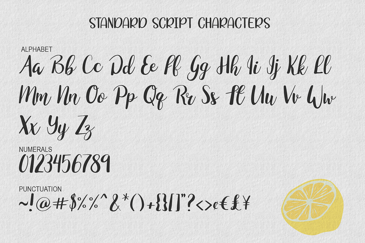 Lemon Zest Script, a Script Font by Kristy Hatswell