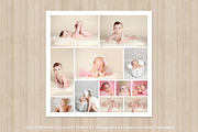 12x12 Photo Collage Template, a Templates & Theme by designsontheside