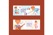 Kids vector cartoon girl boy, an Education Illustration by ...