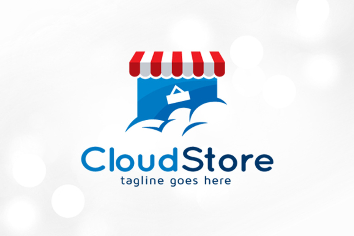 Cloud Store Logo Template, a Branding & Logo Template by gunaonedesign