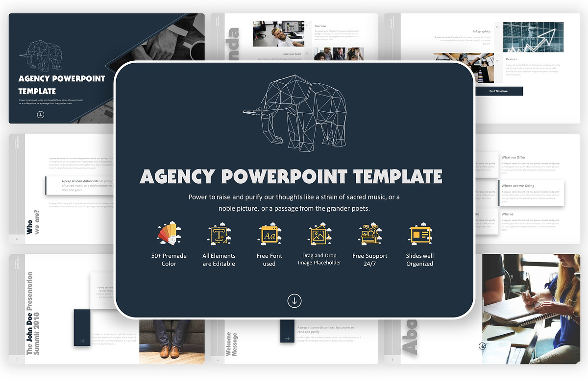 [PPTX] Agency - PowerPoint Template, a Presentation Template by litoondev