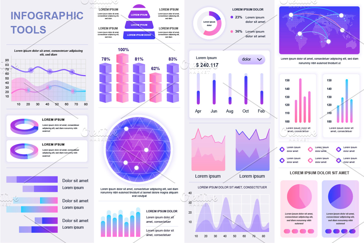 Infographics Template Mega Bundle, a Presentation Template by alexdndz