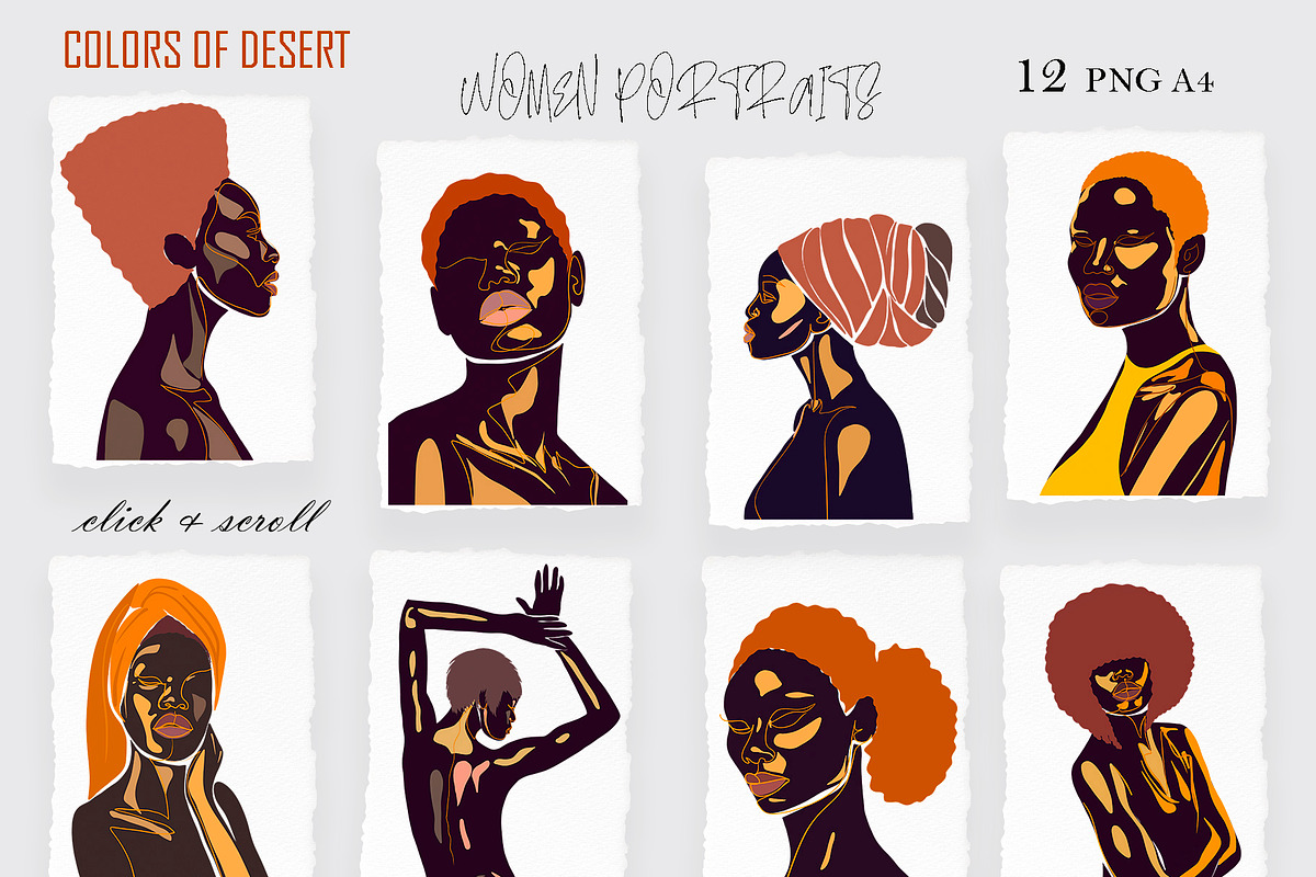 LINE ART COLLECTION COLORS OF DESERT