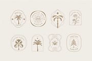 Vector boho logo templates, a Graphic by venimo