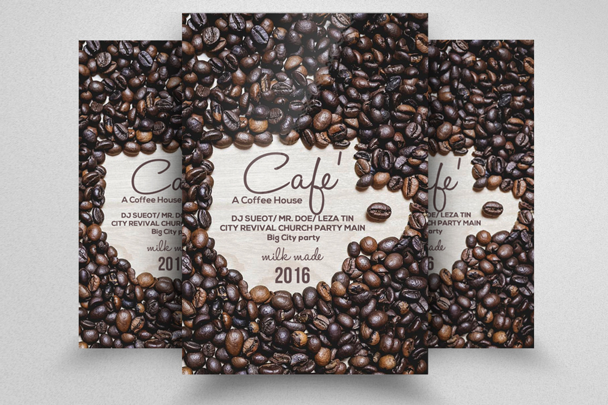 Cafe Restaurant Flyer Template, a Flyer Template by Business Flyers