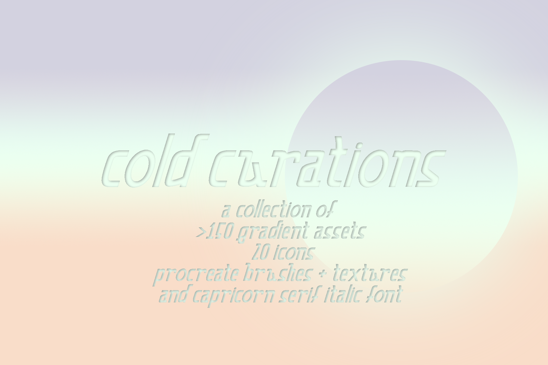 Cold Curations | Gradients + Assets, a Texture Illustration by Rachel ...