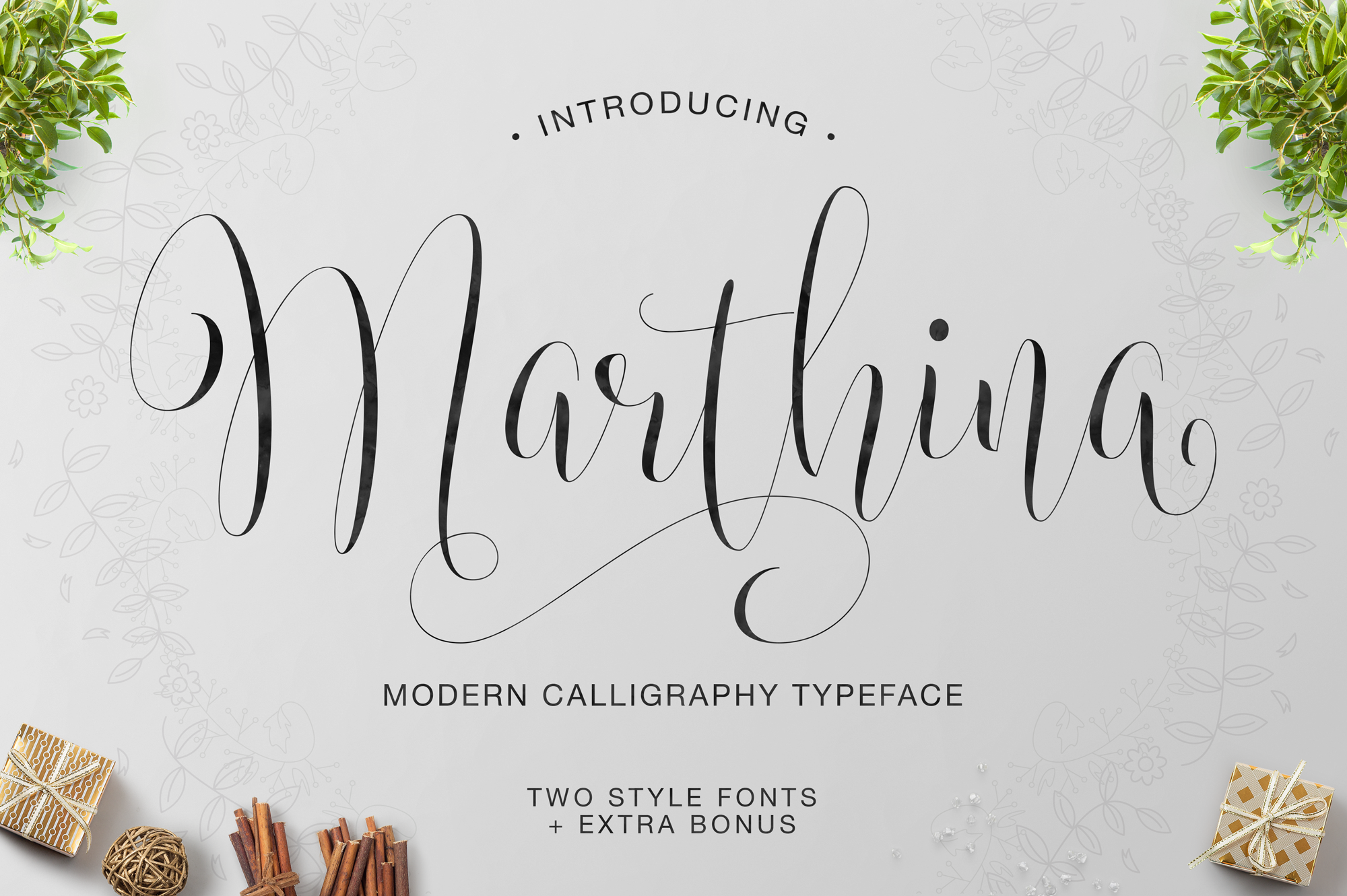 Marthina Script - Two Style, a Script Font by ianmikraz