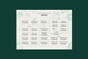 Mediterranean Restaurant Menu Template