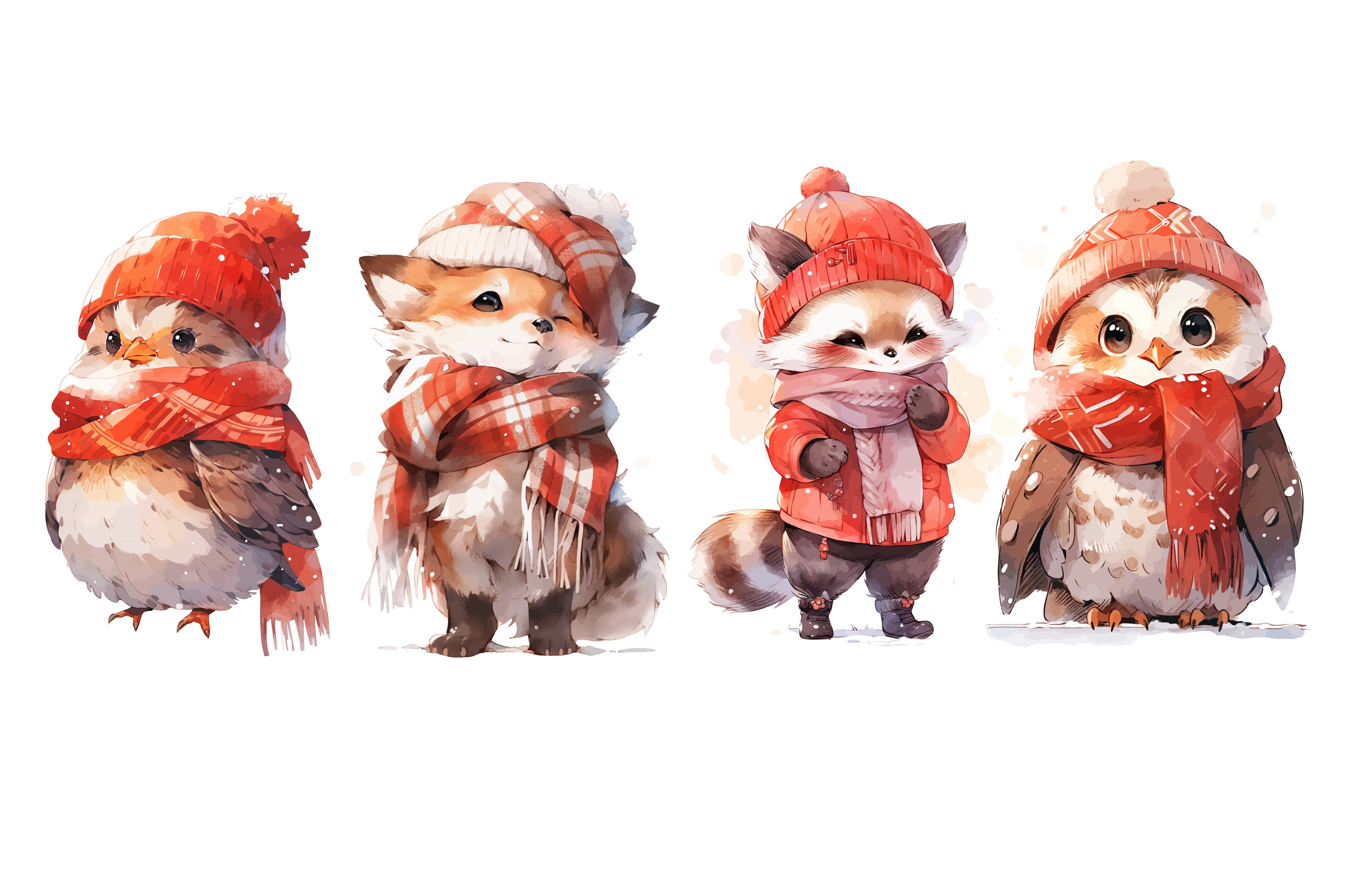 Set of cute baby woodland animals, an Object Graphic by ZinetroN ...