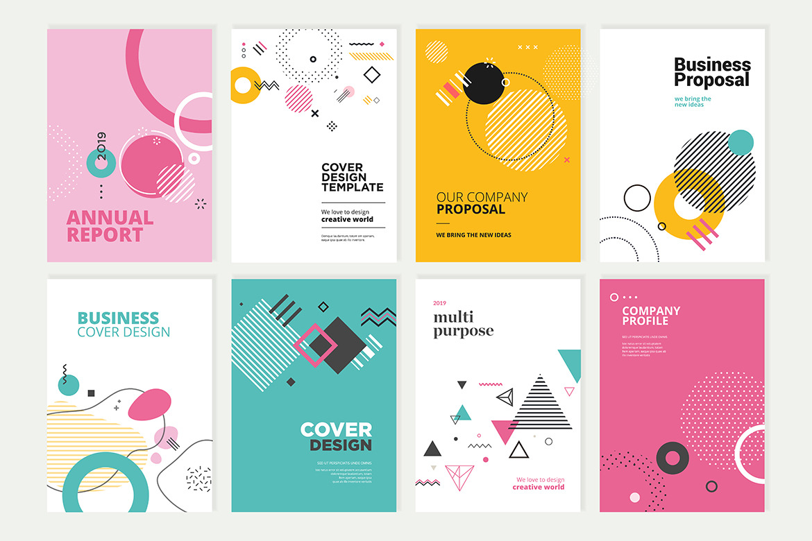 Modern business paper design set, a Background Graphic by PureSolution ...