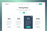Pricing Plan Design Concept, a Landing Page Template by Kreativ Space