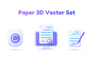 Paper 3D Vector Set, an Education Illustration by Soifer Design