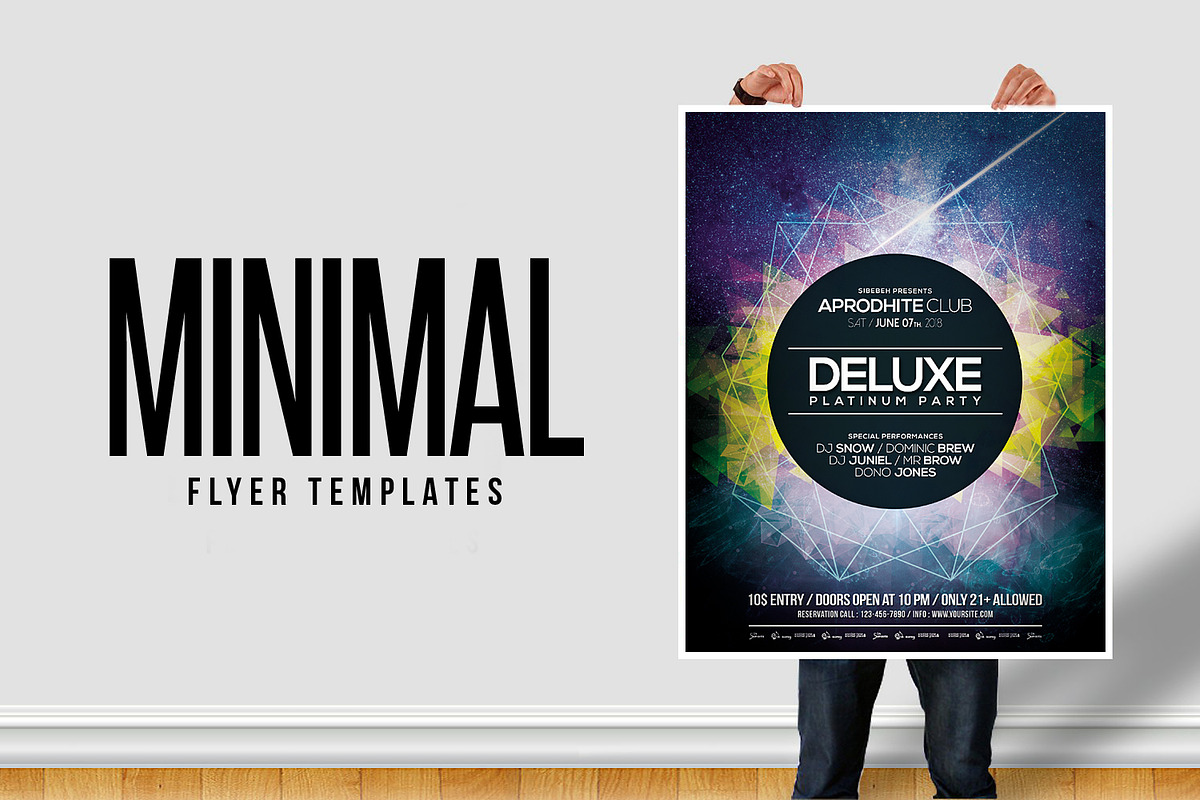 Minimal Flyer Templates, a Flyer Template by Shelby67 Graphics