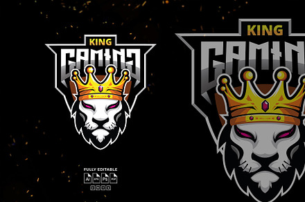 Golden Crown Gaming Logo, a Branding & Logo Template by Modaldesain