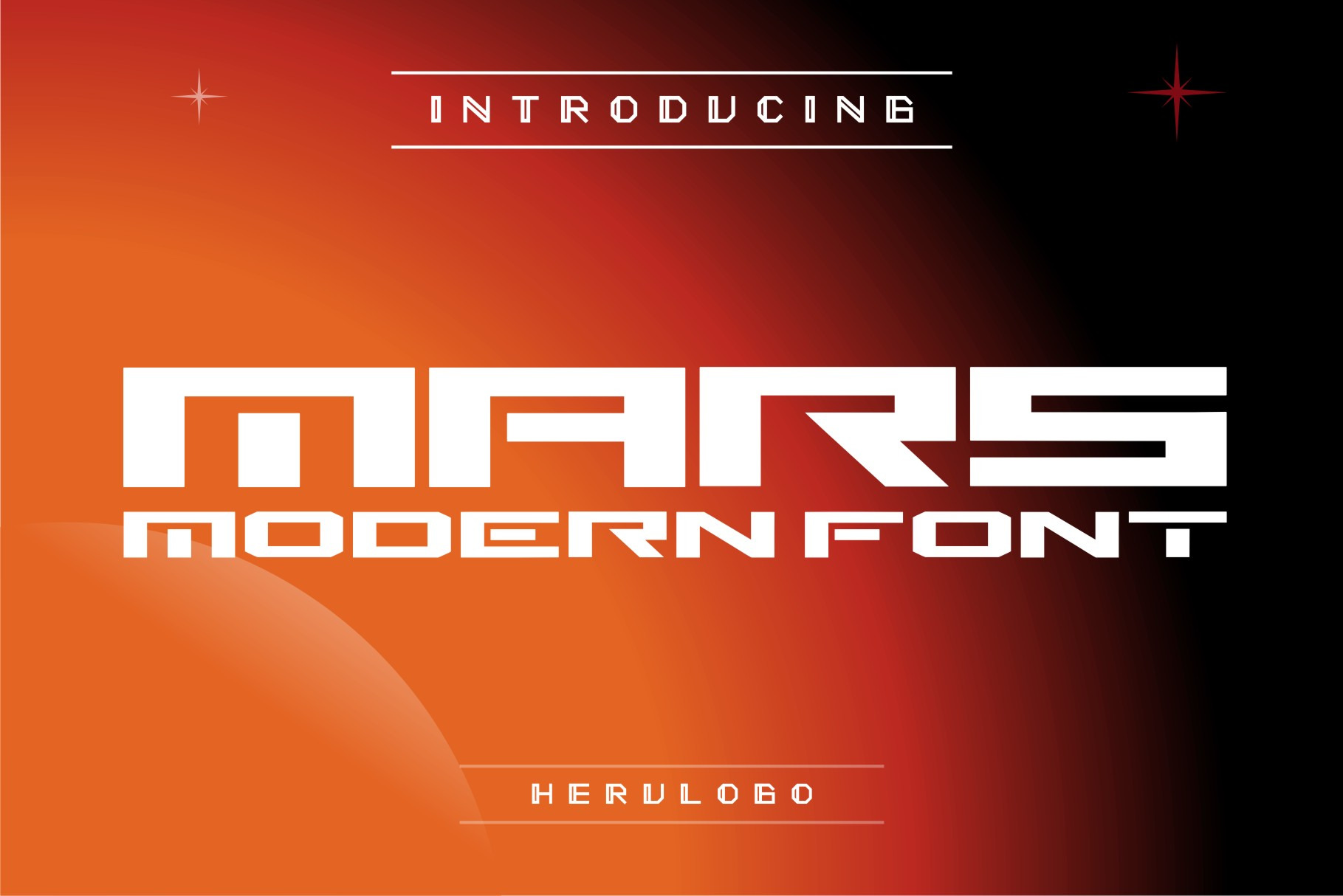 Mars, a Sans Serif Font by herulogo