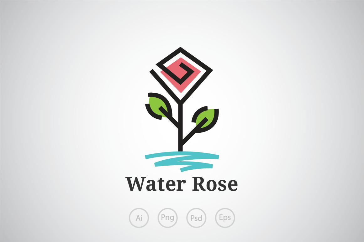 Water Rose Logo Template, a Branding & Logo Template by Heavtryq Design