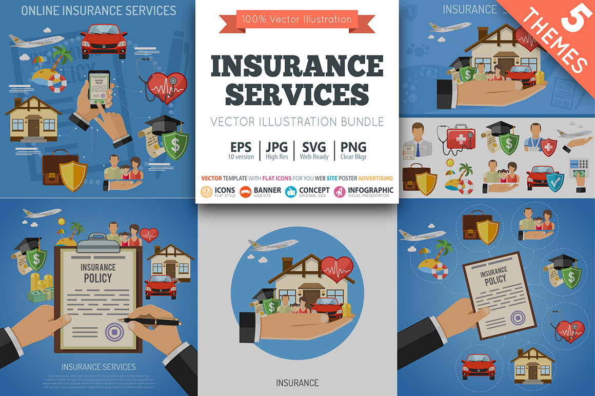 Insurance Services, an Education Illustration by TAlex