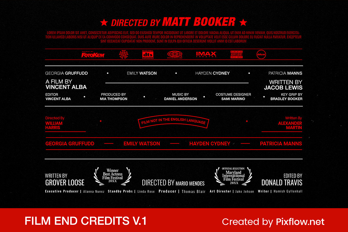 Film End Credits V.1