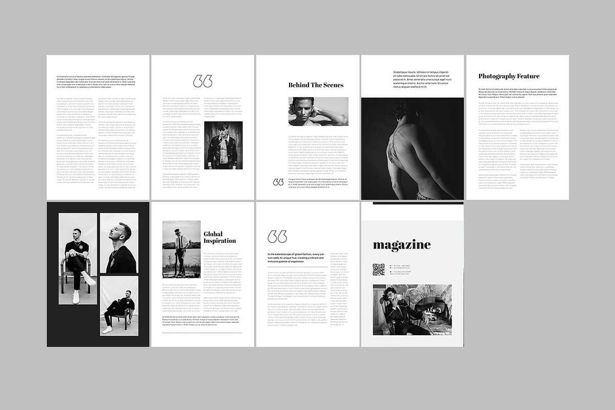 Magazine Template Canva