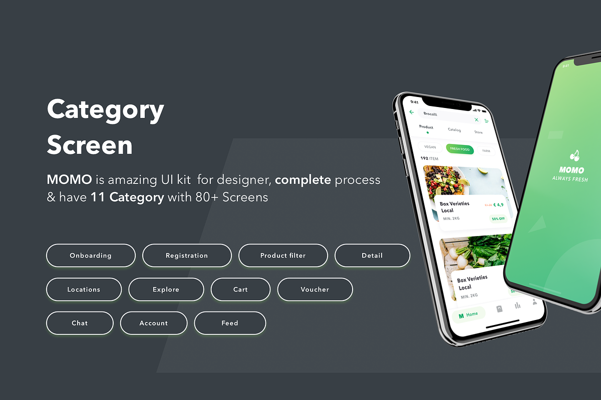 Momo UI Kit - Ecommerce for farming, an UI Kit Template by Mozza Shop ...